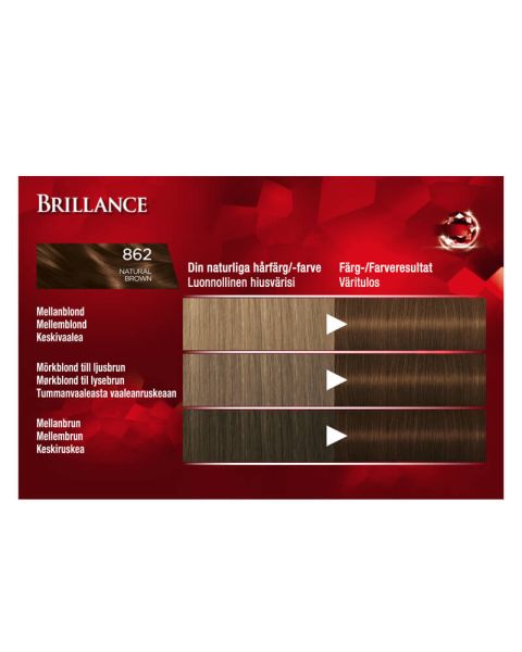 Schwarzkopf Brillance 862 Naturbraun